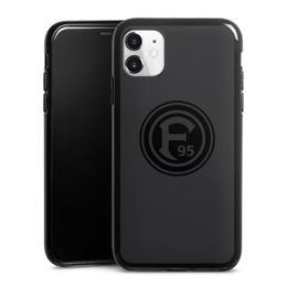 DeinDesign iPhone 11 Handy Silikon H&uuml;lle Case schwarz Handyh&uuml;lle Logo F95 Fortuna D&uuml;sseldorf