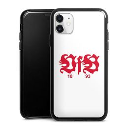 DeinDesign iPhone 11 Handy Silikon H&uuml;lle Case schwarz Handyh&uuml;lle Official Licensed Product Lettering Vfb Stuttgart