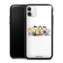DeinDesign iPhone 11 Handy Silikon H&uuml;lle Case schwarz Handyh&uuml;lle Peanuts Kindheit Merchandise
