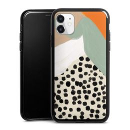 DeinDesign iPhone 11 Handy Silikon H&uuml;lle Case schwarz Handyh&uuml;lle Boho Abstract Kunst