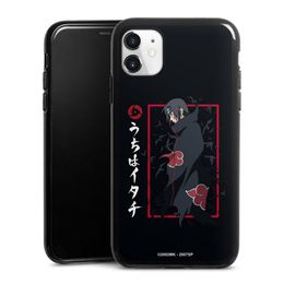 DeinDesign iPhone 11 Handy Silikon H&uuml;lle Case schwarz Handyh&uuml;lle Official Licensed Product Naruto Shippuden Itachi Uchiha