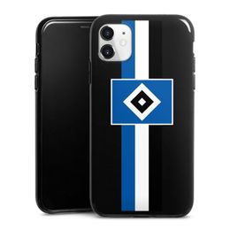 DeinDesign iPhone 11 Handy Silikon H&uuml;lle Case schwarz Handyh&uuml;lle Hsv Transparent Hamburger Sv