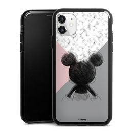 DeinDesign iPhone 11 Handy Silikon H&uuml;lle Case schwarz Handyh&uuml;lle Mickey Mouse Disney Marble