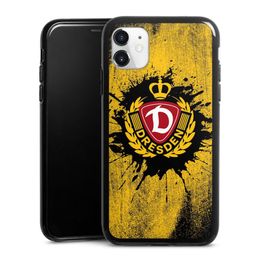 DeinDesign iPhone 11 Handy Silikon H&uuml;lle Case schwarz Handyh&uuml;lle Sg Dynamo Dresden Soccer Official Licensed Product