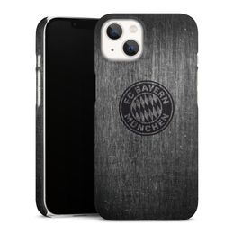 DeinDesign iPhone 13 Handy Premium Case Smartphone Handyh&uuml;lle Schutzh&uuml;lle matt Fcb Metallic Look Fc Bayern M&uuml;nchen Premium Case