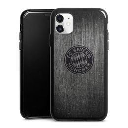 DeinDesign iPhone 11 Handy Silikon H&uuml;lle Case schwarz Handyh&uuml;lle Fcb Metallic Look Fc Bayern M&uuml;nchen