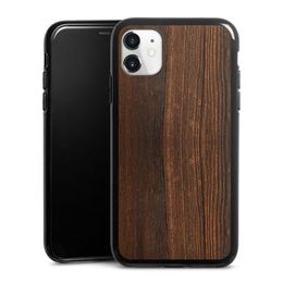 DeinDesign iPhone 11 Handy Silikon H&uuml;lle Case schwarz Handyh&uuml;lle Nut Tree Wooden Look Wood
