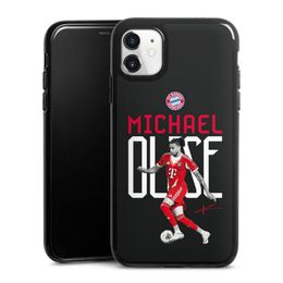DeinDesign iPhone 11 Handy Silikon H&uuml;lle Case schwarz Handyh&uuml;lle Fc Bayern M&uuml;nchen Michael Olise Official Licensed Product