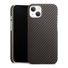 DeinDesign iPhone 13 Handy Premium Case Smartphone Handyh&uuml;lle Schutzh&uuml;lle matt Carbon Metallic Look Muster Premium Case