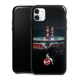 DeinDesign iPhone 11 Handy Silikon H&uuml;lle Case schwarz Handyh&uuml;lle 1. Fc K&ouml;ln Official Licensed Product Stadium
