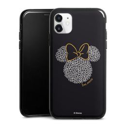 DeinDesign iPhone 11 Handy Silikon H&uuml;lle Case schwarz Handyh&uuml;lle Minnie Mouse Muster Disney