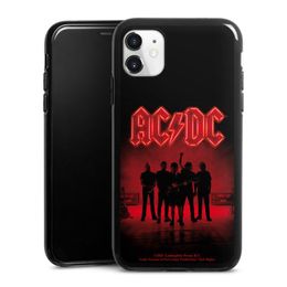 DeinDesign iPhone 11 Handy Silikon H&uuml;lle Case schwarz Handyh&uuml;lle Band Acdc Official Licensed Product