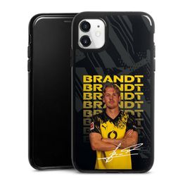 DeinDesign iPhone 11 Handy Silikon H&uuml;lle Case schwarz Handyh&uuml;lle Borussia Dortmund Julian Brandt Bvb