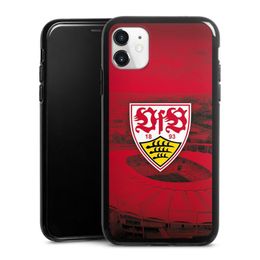 DeinDesign iPhone 11 Handy Silikon H&uuml;lle Case schwarz Handyh&uuml;lle Vfb Stuttgart Official Licensed Product Stadium