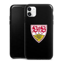 DeinDesign iPhone 11 Handy Silikon H&uuml;lle Case schwarz Handyh&uuml;lle Vfb Stuttgart Coat Of Arms Official Licensed Product