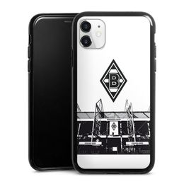 DeinDesign iPhone 11 Handy Silikon H&uuml;lle Case schwarz Handyh&uuml;lle Die Fohlen Stadium Borussia M&ouml;nchengladbach
