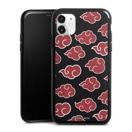 DeinDesign iPhone 11 Handy Silikon H&uuml;lle Case schwarz Handyh&uuml;lle Akatsuki Naruto Shippuden Pattern