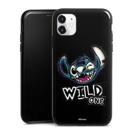 DeinDesign iPhone 11 Handy Silikon H&uuml;lle Case schwarz Handyh&uuml;lle Official Licensed Product Disney Lilo & Stitch