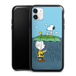 DeinDesign iPhone 11 Handy Silikon H&uuml;lle Case schwarz Handyh&uuml;lle Peanuts Snoopy Children
