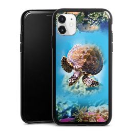 DeinDesign iPhone 11 Handy Silikon H&uuml;lle Case schwarz Handyh&uuml;lle Ocean Animals Turtle