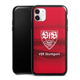 DeinDesign iPhone 11 Handy Silikon H&uuml;lle Case schwarz Handyh&uuml;lle Stadium Vfb Stuttgart Official Licensed Product