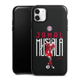 DeinDesign iPhone 11 Handy Silikon H&uuml;lle Case schwarz Handyh&uuml;lle Fc Bayern M&uuml;nchen Jamal Musiala Official Licensed Product