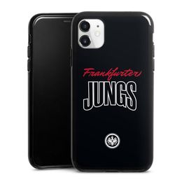 DeinDesign iPhone 11 Handy Silikon H&uuml;lle Case schwarz Handyh&uuml;lle Eintracht Frankfurt Sge Official Licensed Product