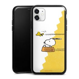 DeinDesign iPhone 11 Handy Silikon H&uuml;lle Case schwarz Handyh&uuml;lle Peanuts Snoopy Children