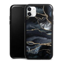 DeinDesign iPhone 11 Handy Silikon H&uuml;lle Case schwarz Handyh&uuml;lle Marble Glitzer Trends