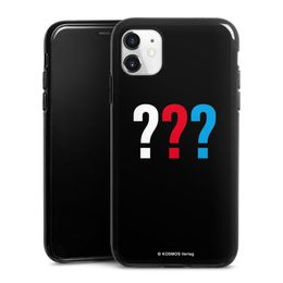 DeinDesign iPhone 11 Handy Silikon H&uuml;lle Case schwarz Handyh&uuml;lle Logo Die Drei ??? Official Licensed Product