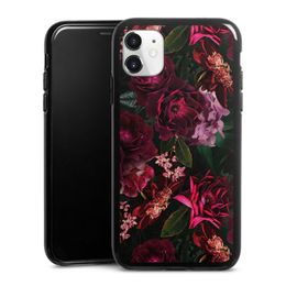 DeinDesign iPhone 11 Handy Silikon H&uuml;lle Case schwarz Handyh&uuml;lle Flowers Blossom Rose