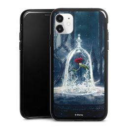 DeinDesign iPhone 11 Handy Silikon H&uuml;lle Case schwarz Handyh&uuml;lle Disney Princess Rose The Beauty And The Beast
