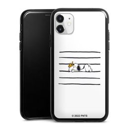 DeinDesign iPhone 11 Handy Silikon H&uuml;lle Case schwarz Handyh&uuml;lle Snoopy Dog Peanuts