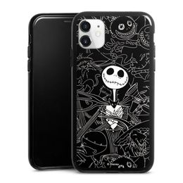 DeinDesign iPhone 11 Handy Silikon H&uuml;lle Case schwarz Handyh&uuml;lle Disney Nightmare Before Christmas Halloween