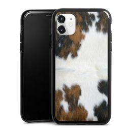 DeinDesign iPhone 11 Handy Silikon H&uuml;lle Case schwarz Handyh&uuml;lle Fur Cow Skin Cow