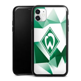 DeinDesign iPhone 11 Handy Silikon H&uuml;lle Case schwarz Handyh&uuml;lle Tarnmuster Official Licensed Product Sv Werder Bremen