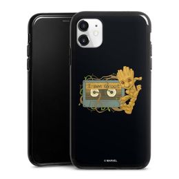 DeinDesign iPhone 11 Handy Silikon H&uuml;lle Case schwarz Handyh&uuml;lle Guardians Of The Galaxy Groot Marvel
