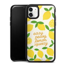 DeinDesign iPhone 11 Handy Silikon H&uuml;lle Case schwarz Handyh&uuml;lle Spruch Statement Lemon