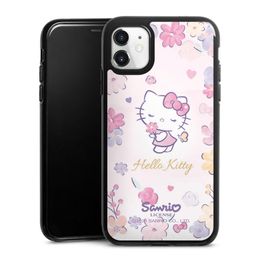 DeinDesign iPhone 11 Handy Silikon H&uuml;lle Case schwarz Handyh&uuml;lle Hello Kitty Merchandise Water Colour