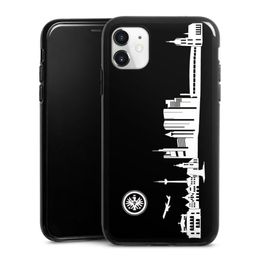 DeinDesign iPhone 11 Handy Silikon H&uuml;lle Case schwarz Handyh&uuml;lle Eintracht Frankfurt Sge Skyline
