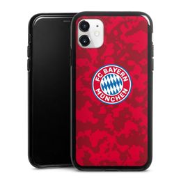 DeinDesign iPhone 11 Handy Silikon H&uuml;lle Case schwarz Handyh&uuml;lle Camouflage Fcb Fc Bayern M&uuml;nchen