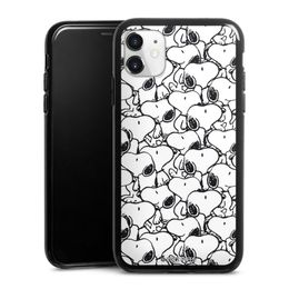 DeinDesign iPhone 11 Handy Silikon H&uuml;lle Case schwarz Handyh&uuml;lle Peanuts Snoopy Muster