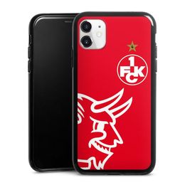 DeinDesign iPhone 11 Handy Silikon H&uuml;lle Case schwarz Handyh&uuml;lle Star 1. Fc Kaiserslautern Devil