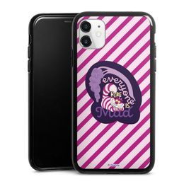 DeinDesign iPhone 11 Handy Silikon H&uuml;lle Case schwarz Handyh&uuml;lle Disney Alice In Wonderland Grinning Cat