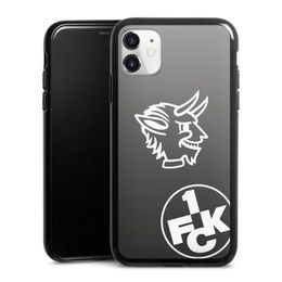 DeinDesign iPhone 11 Handy Silikon H&uuml;lle Case schwarz Handyh&uuml;lle 1. Fc Kaiserslautern 1. Fck Logo