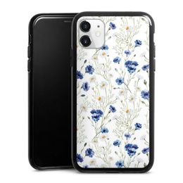 DeinDesign iPhone 11 Handy Silikon H&uuml;lle Case schwarz Handyh&uuml;lle Flower Muster Flowers