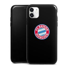 DeinDesign iPhone 11 Handy Silikon H&uuml;lle Case schwarz Handyh&uuml;lle Fc Bayern M&uuml;nchen Logo Official Licensed Product
