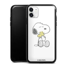 DeinDesign iPhone 11 Handy Silikon H&uuml;lle Case schwarz Handyh&uuml;lle Snoopy Love Peanuts