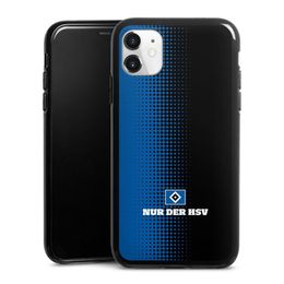 DeinDesign iPhone 11 Handy Silikon H&uuml;lle Case schwarz Handyh&uuml;lle Hsv Logo Official Licensed Product
