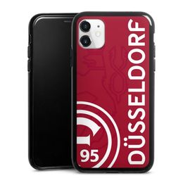 DeinDesign iPhone 11 Handy Silikon H&uuml;lle Case schwarz Handyh&uuml;lle Fortuna D&uuml;sseldorf Lettering F95